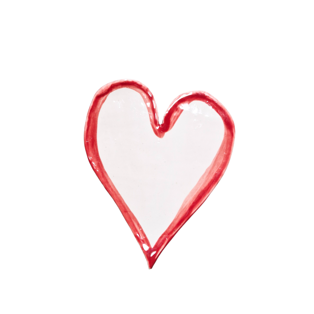 Black Friday - Red Heart Ceramic Coasters – Mrs Tablescape